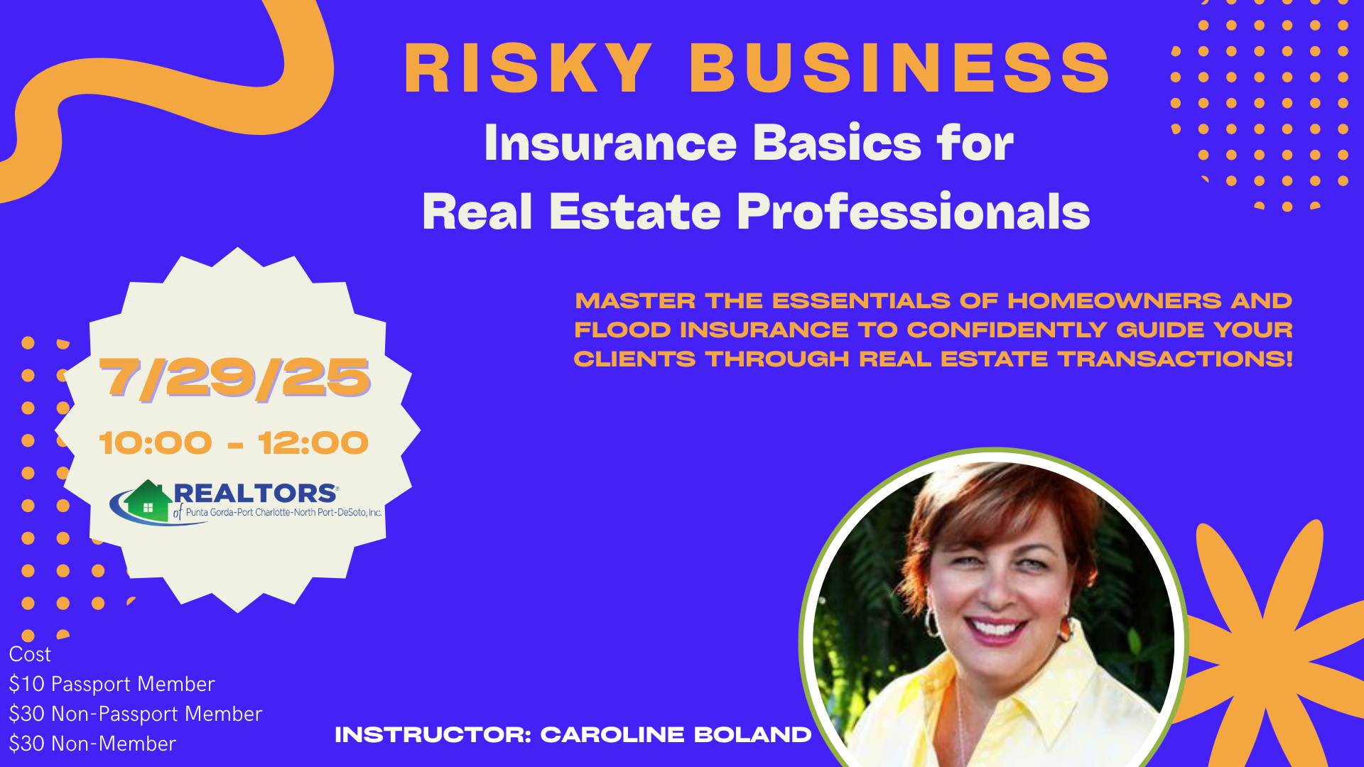 2 hr. CE Risky Business Insurance Basics for Real Estate Professionals ...