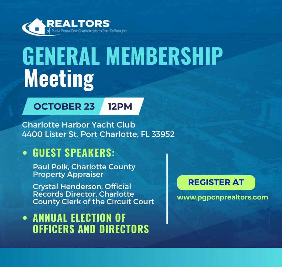 General Membership Meeting - PGPCNP Realtors
